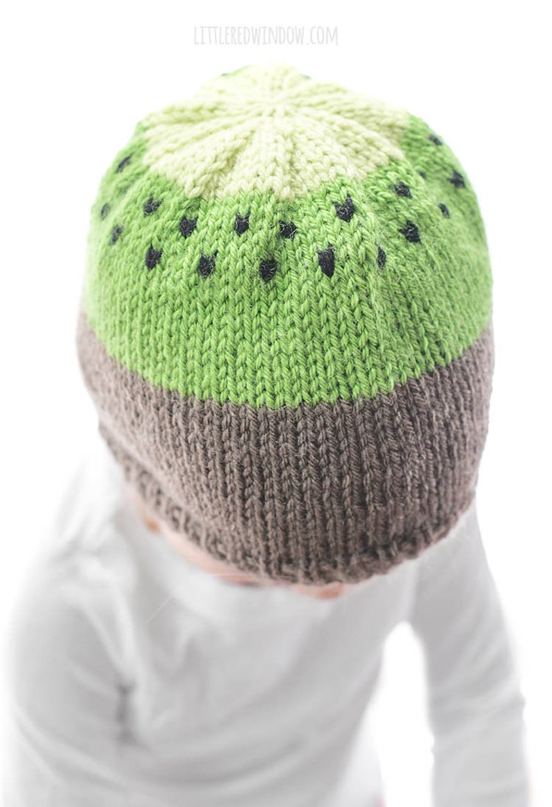 Kiwi Hat KNITTING PATTERN / Knit Kiwi Hat Pattern / Summer - Etsy
