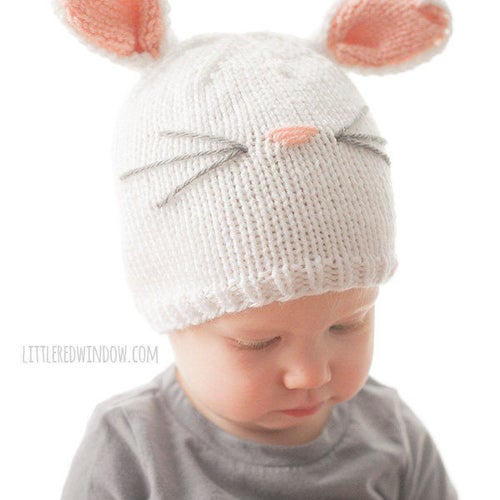 Baby Bunny Hat Knitting Pattern - Etsy