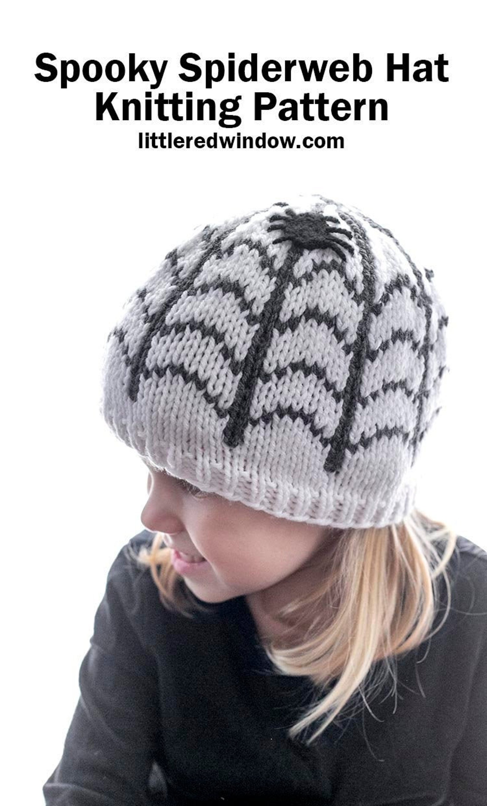 Spiderweb Hat KNITTING PATTERN / Halloween Spiderweb Pattern / Knit ...