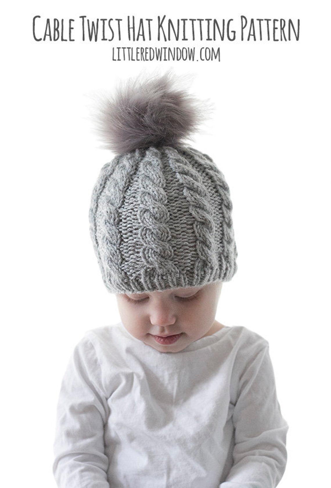 Twist Cable Hat KNITTING PATTERN / Cabled Hat Knitting Pattern /twisted ...