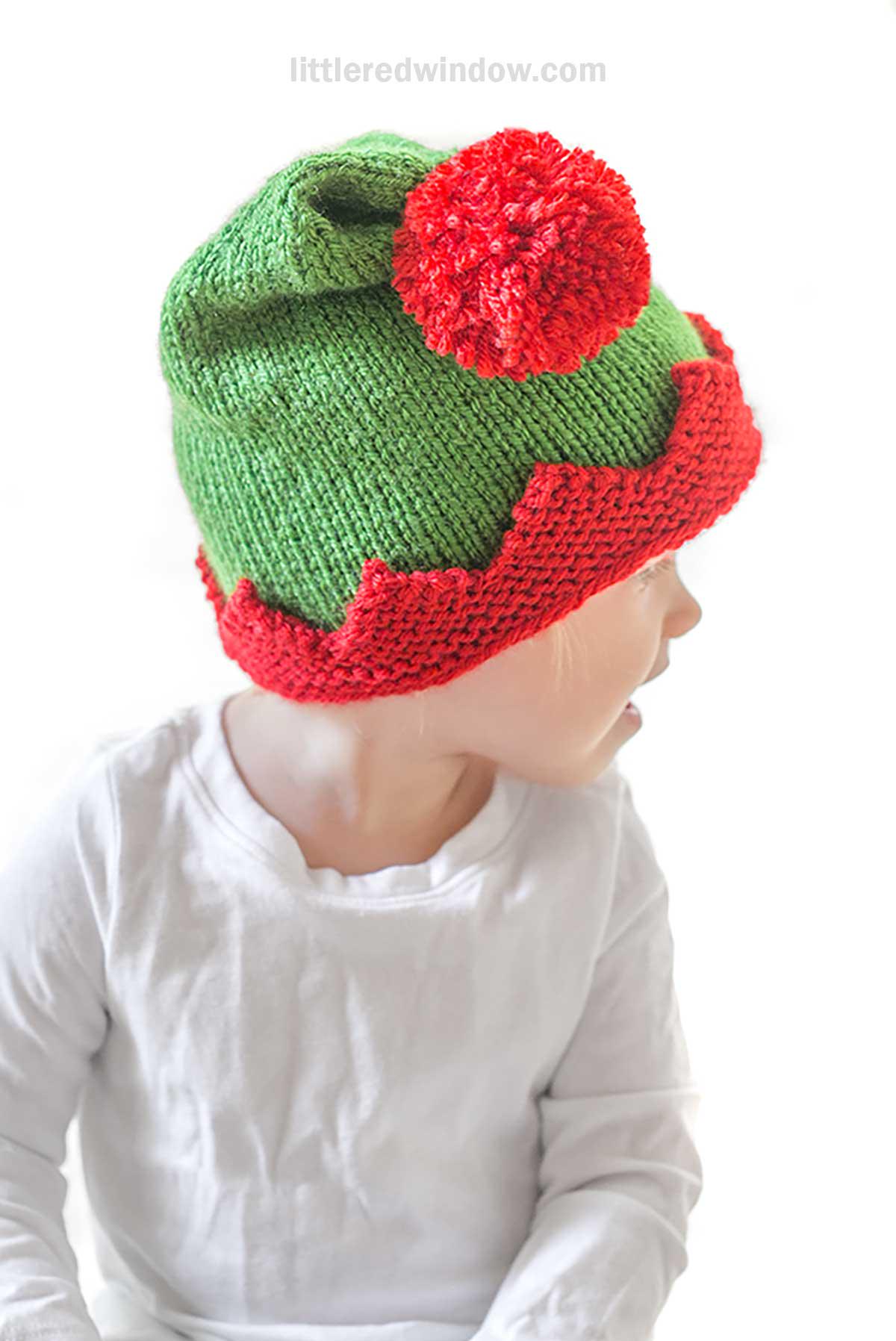 Christmas Elf Hat KNITTING PATTERN / Elf Hat Pattern / Knit Elf Hat ...