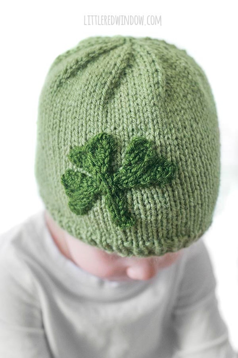 Shamrock Hat KNITTING PATTERN / Shamrock Pattern / St Patrick - Etsy