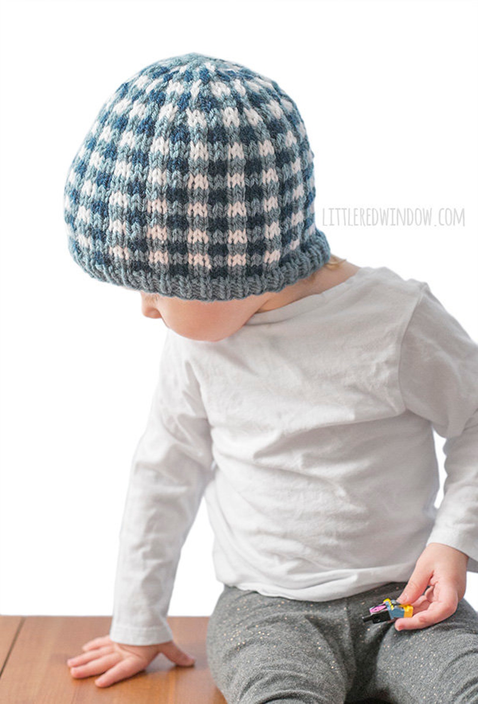 Gingham Hat KNITTING PATTERN / Gingham Pattern / Gingham Baby | Etsy