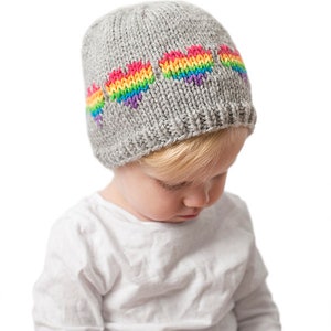 SAVE 20% LOVE Hats 5 Knitting Pattern BUNDLE /heart Hat Pattern ...