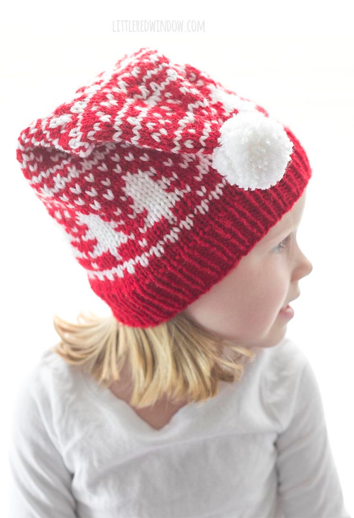 Wintry Fair Isle Stocking Cap KNITTING PATTERN / Christmas - Etsy
