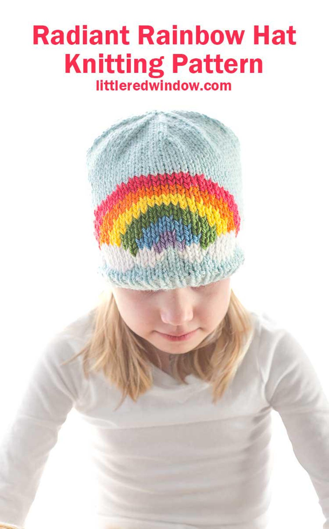 Radiant Rainbow Hat KNITTING PATTERN / Rainbow Pattern / Rainbow Hat ...
