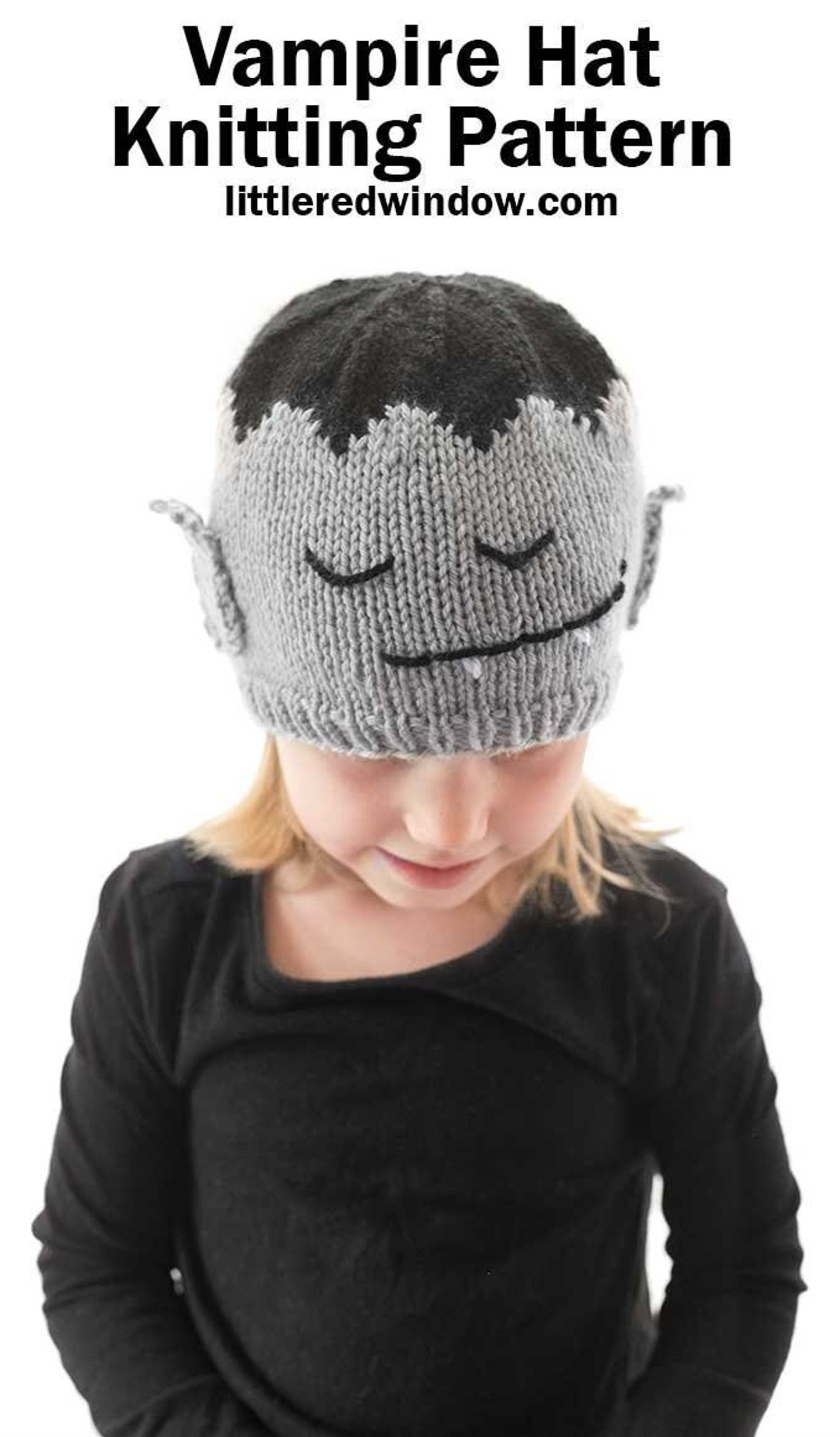 Vampire Hat KNITTING PATTERN / Monster Hat Pattern / DIY Vampire ...