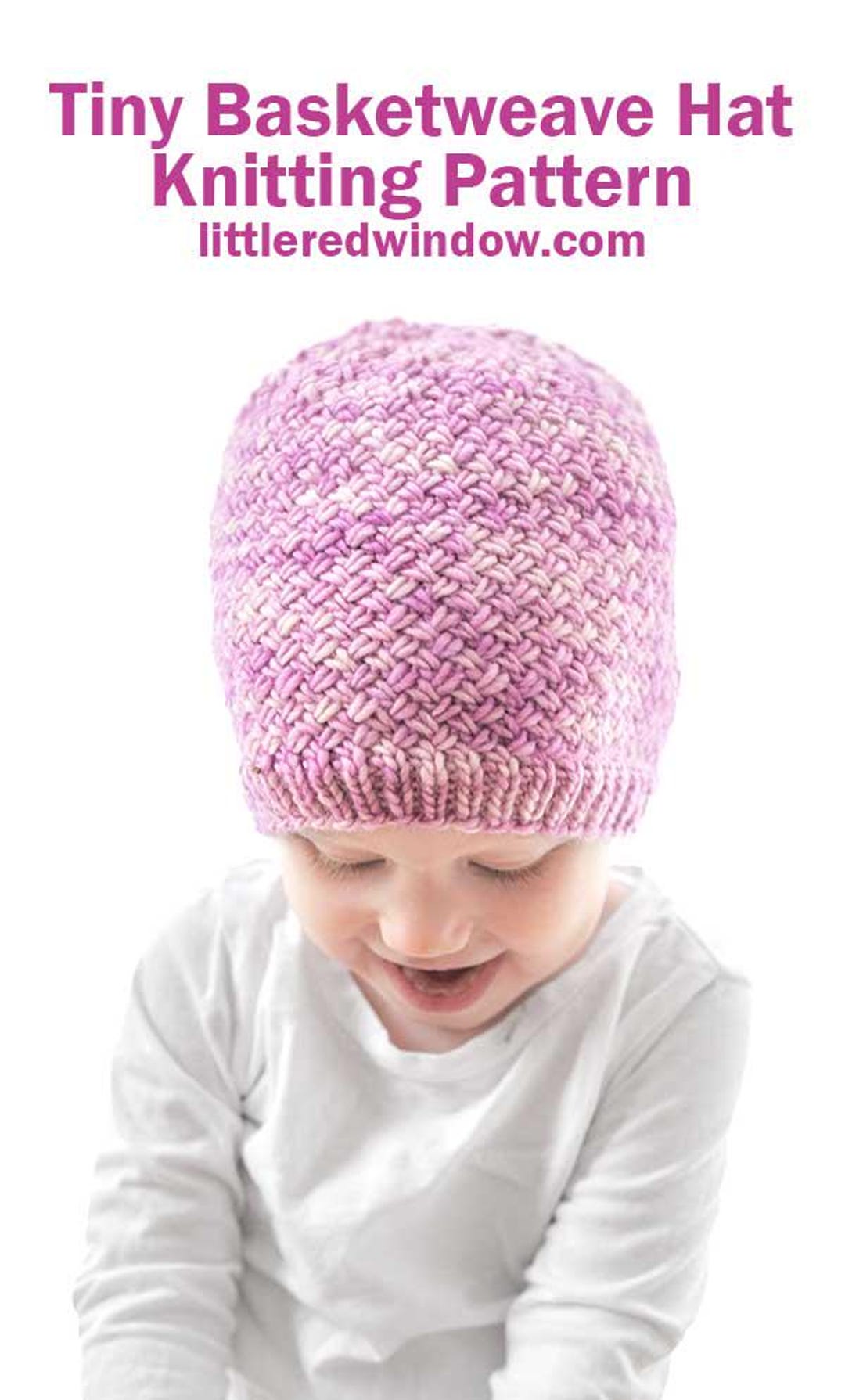 Tiny Basketweave Hat KNITTING PATTERN / Textured Baby Hat / Basketweave ...