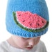 Watermelon Slice Hat KNITTING PATTERN // Watermelon Hat Pattern ...