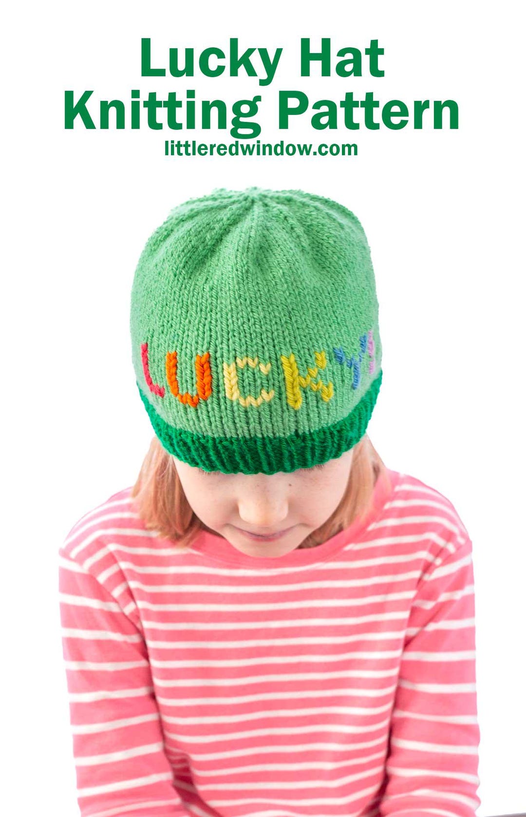 Lucky Hat KNITTING PATTERN / St. Patrick's Day Pattern / Rainbow ...