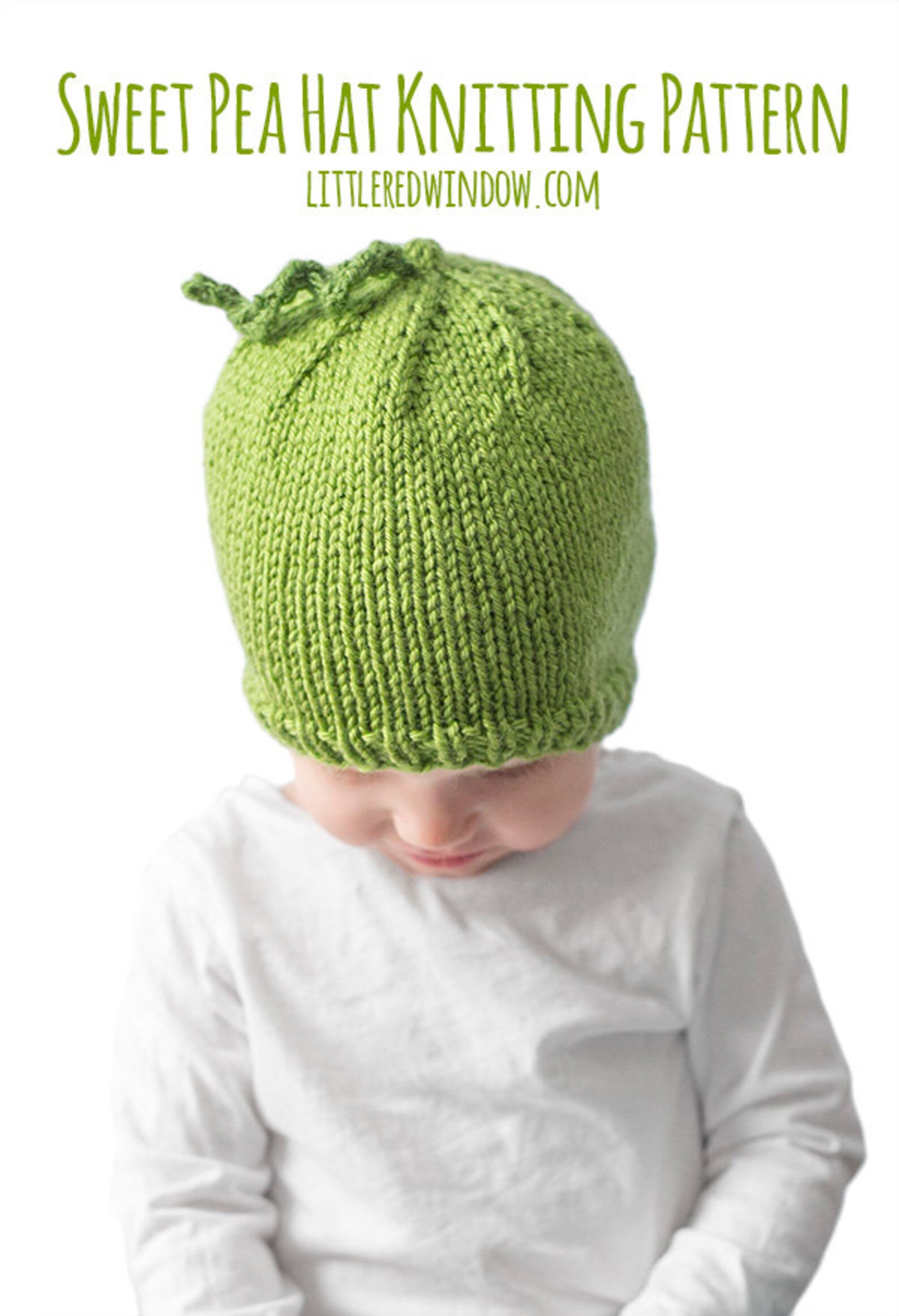 Sweet Pea Hat KNITTING PATTERN / Pea Pattern / Peas in a Pod / | Etsy