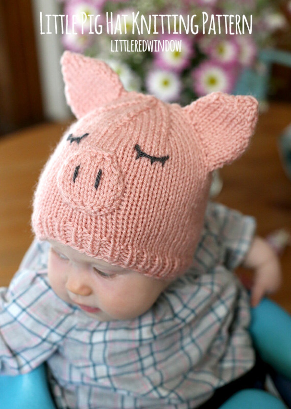 Baby Pig Hat KNITTING PATTERN / Pig Knitting Pattern / Kids Animal Hat ...
