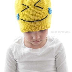 Emoji Hats KNITTING PATTERN / Emoji Pattern / Baby Emoji Hat Knitting ...
