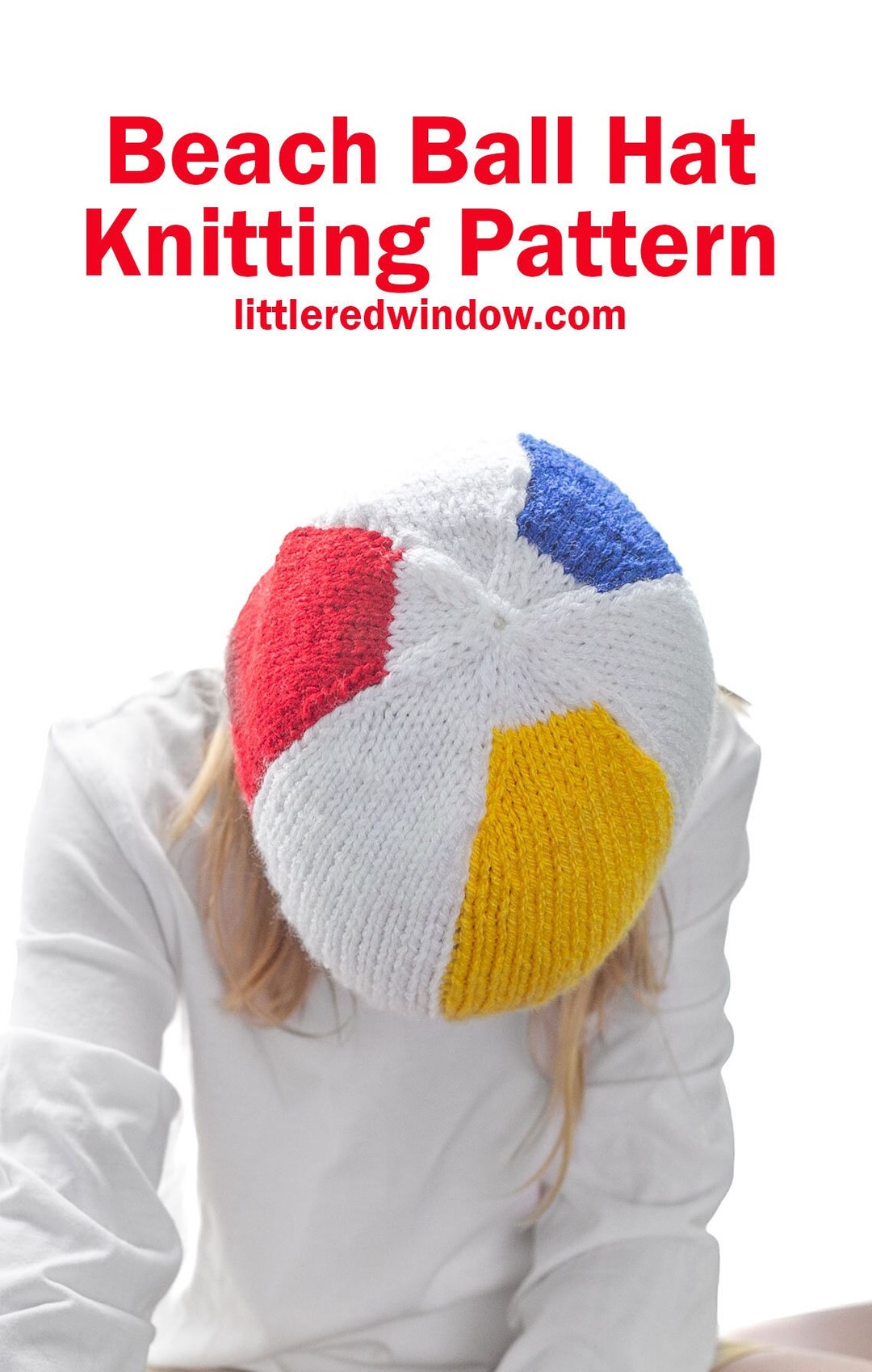 Beach Ball Hat KNITTING PATTERN / Beach Ball Pattern / Summer Knitting ...