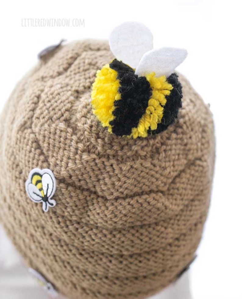 Beehive Hat KNITTING PATTERN / Bee Knitting Pattern / Beehive Knitting ...