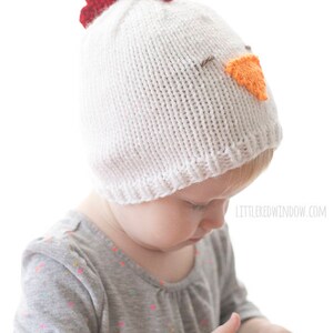 Baby Chicken Hat KNITTING PATTERN / Knitted Chicken / Chicken Pattern ...