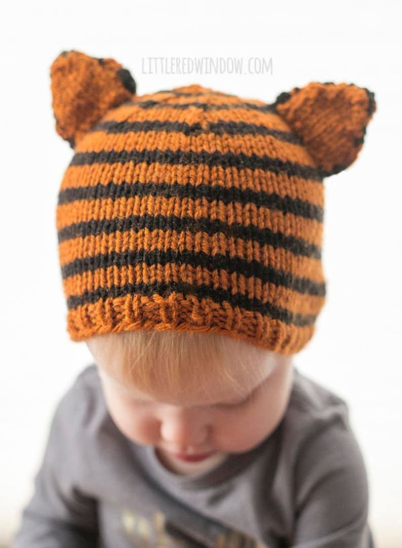 Tiger Baby Hat KNITTING PATTERN / Tiger Hat Pattern /baby Tiger Hat ...