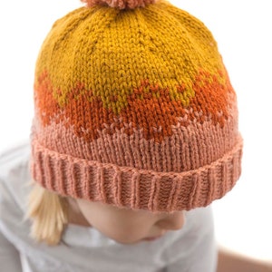 Autumn Fade Hat KNITTING PATTERN / Fall Hat Knitting Pattern / Knit ...