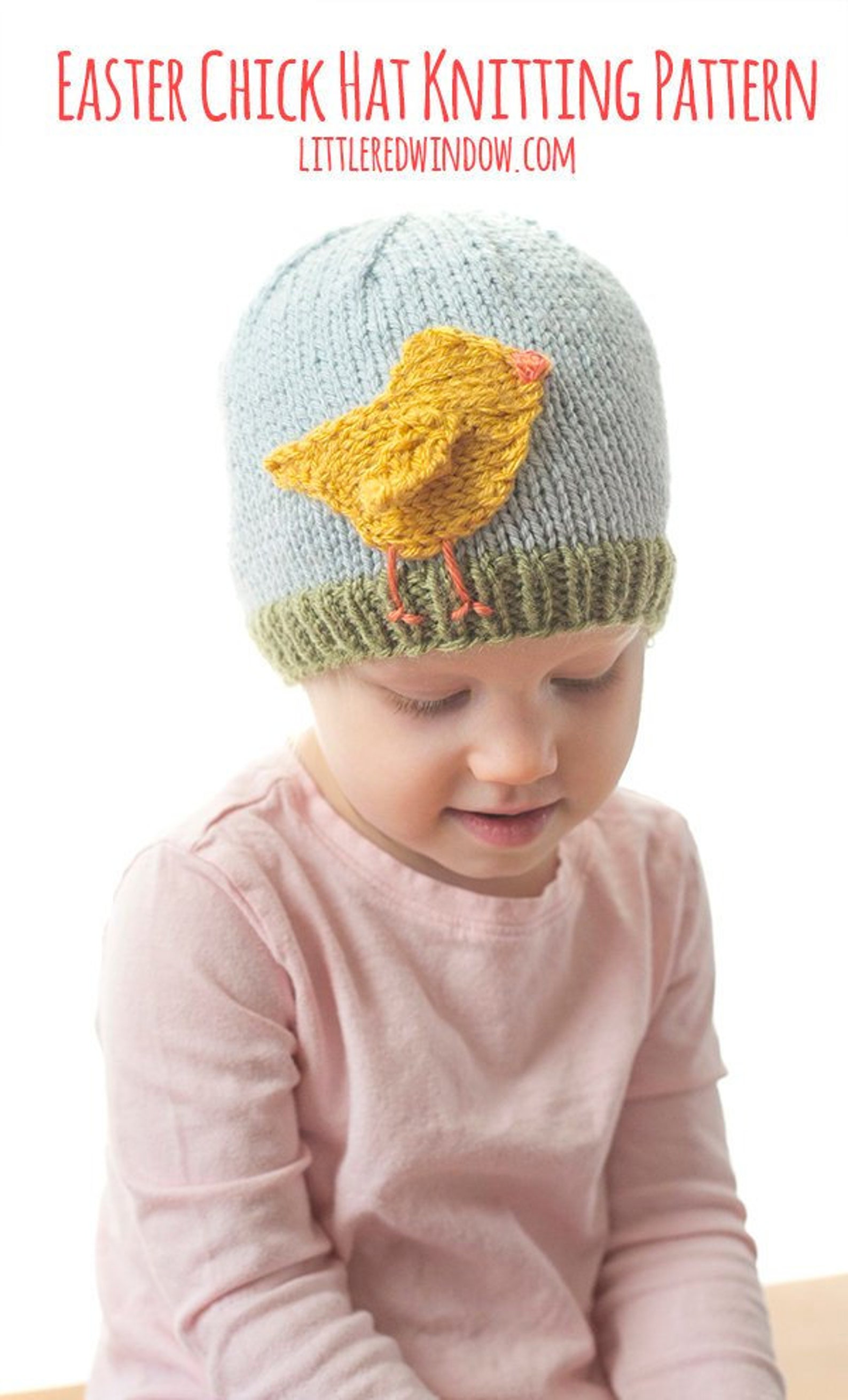 Easter Chick Hat KNITTING PATTERN Easter Chick Pattern /baby Chicken ...