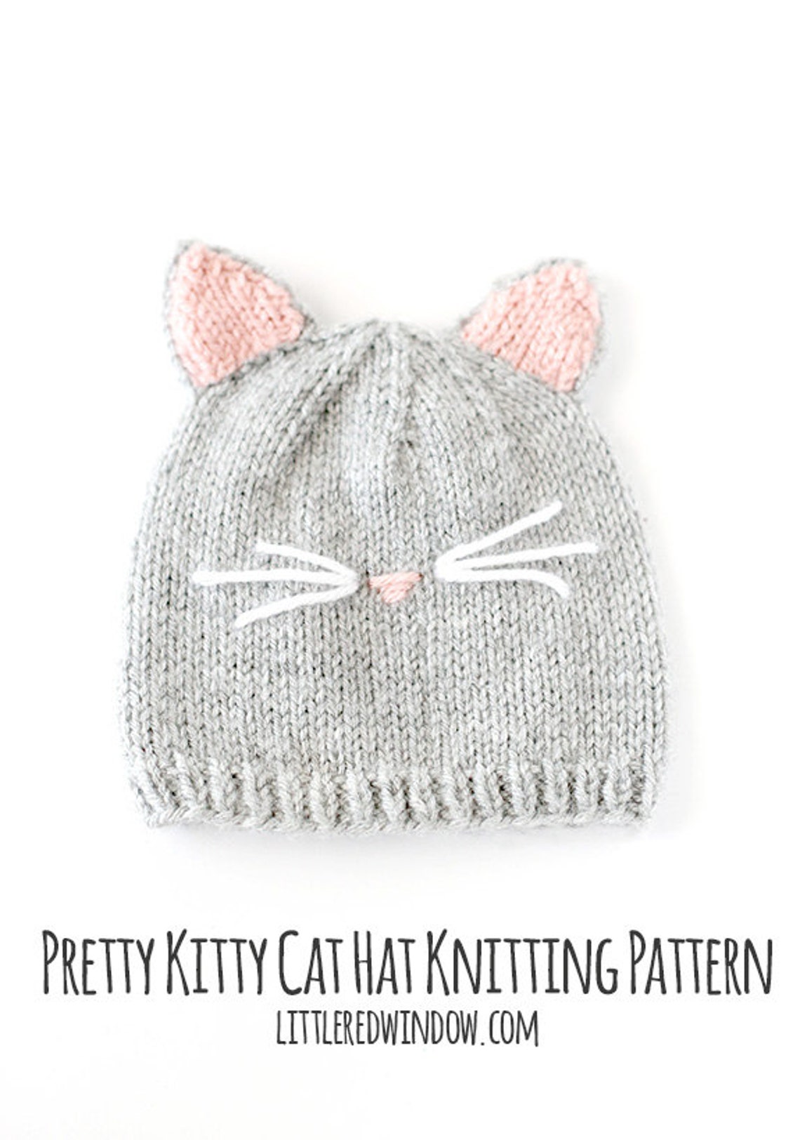 Baby Cat Hat KNITTING PATTERN // Cat Ear Hat Pattern // | Etsy