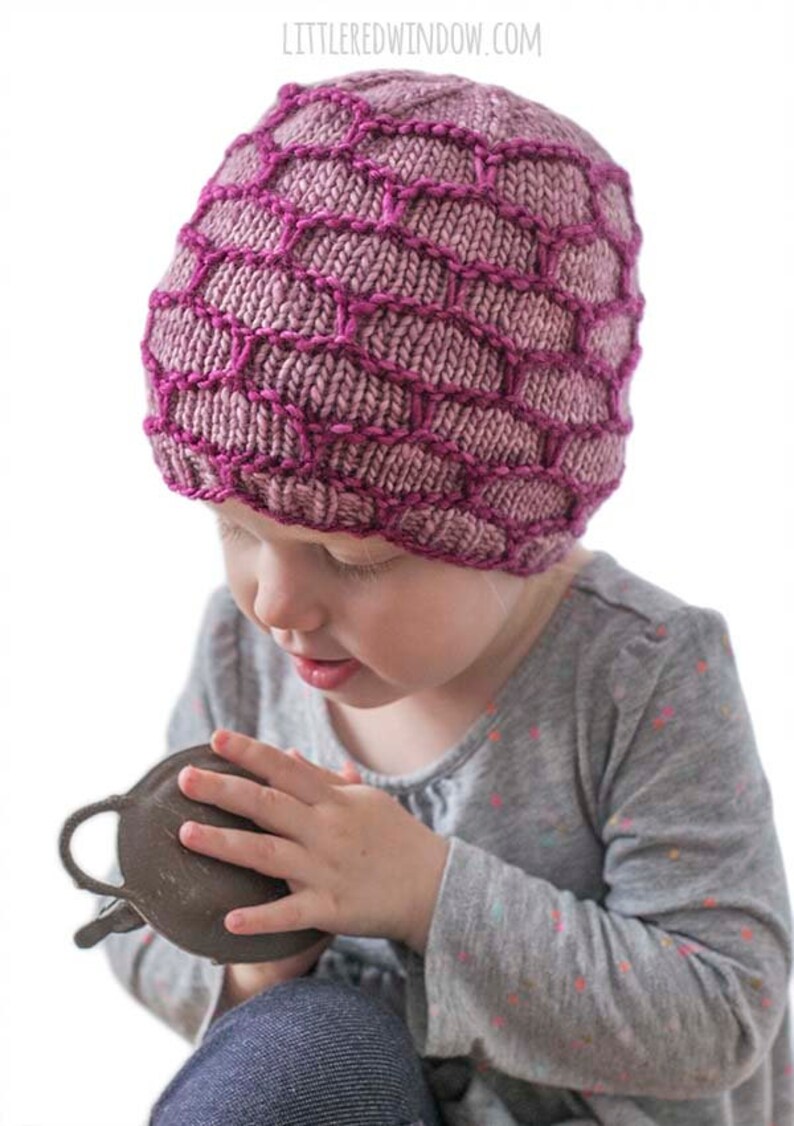 Honeycomb Hat KNITTING PATTERN / Honeycomb Pattern / Unique Knitting ...