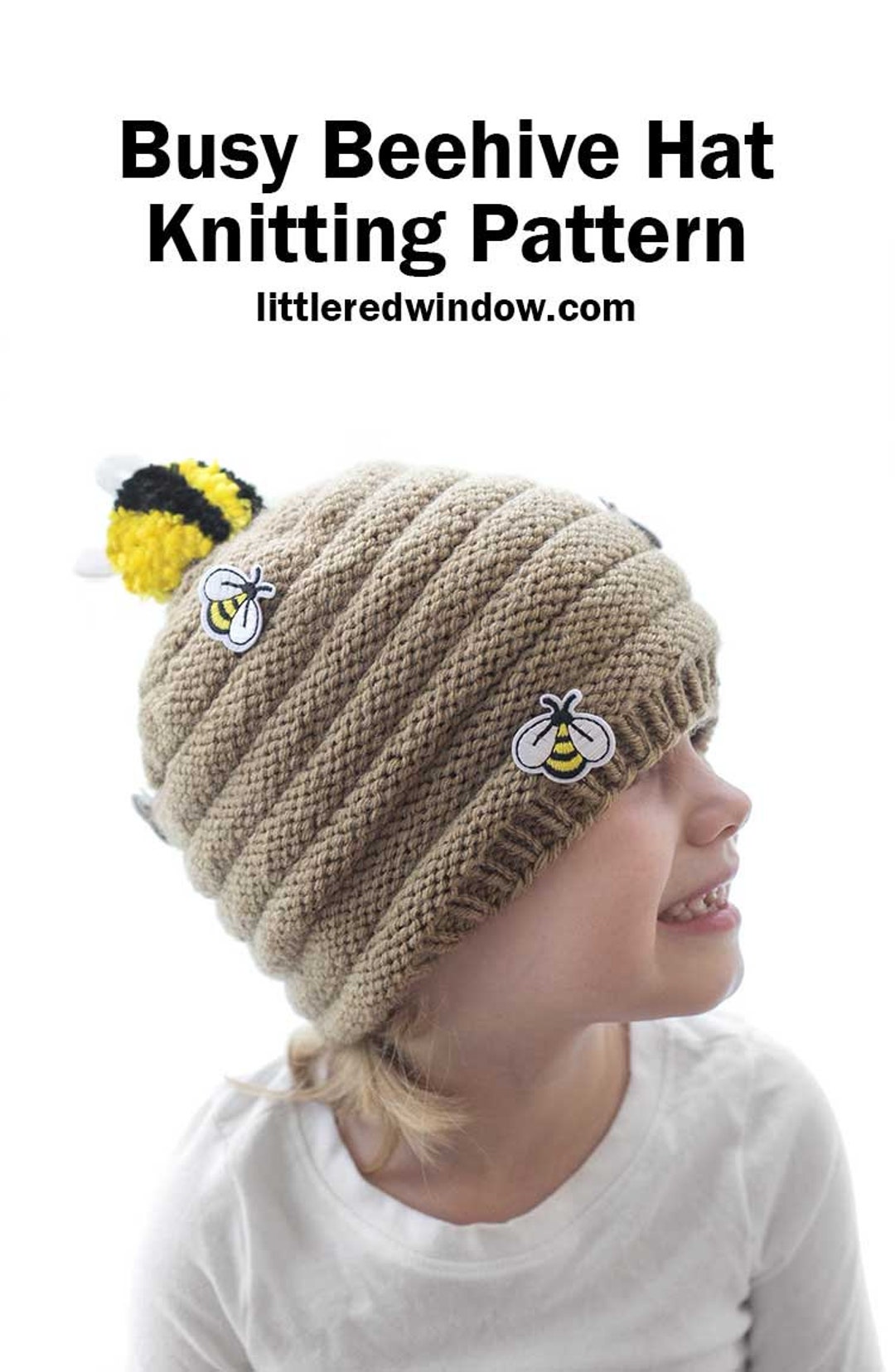 Beehive Hat KNITTING PATTERN / Bee Knitting Pattern / Beehive Knitting ...