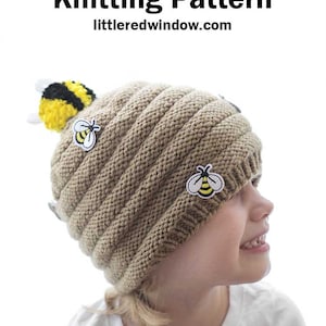 Beehive Hat KNITTING PATTERN / Bee Knitting Pattern / Beehive Knitting ...