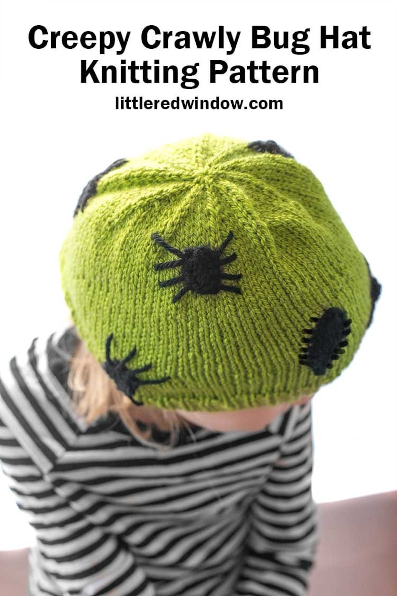 Bug Hat KNITTING PATTERN / Halloween Knitting Pattern / Spider - Etsy