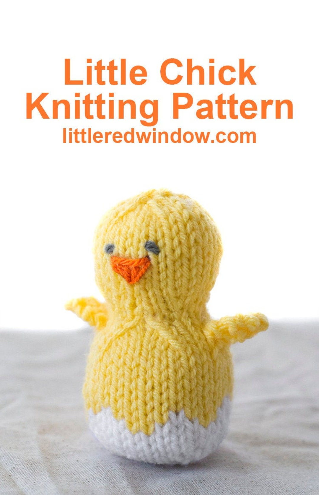 Easter Chick KNITTING PATTERN / Easter Chick Pattern / Knit Chick ...