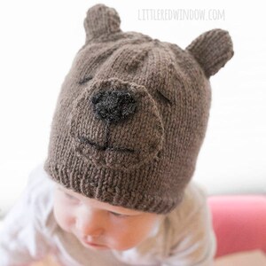 Teddy Bear Hat KNITTING PATTERN / Bear Hat Pattern/baby Teddy Bear Hat ...