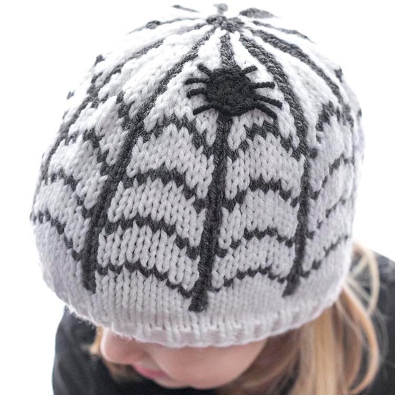 Spiderweb Hat KNITTING PATTERN / Halloween Spiderweb Pattern / - Etsy