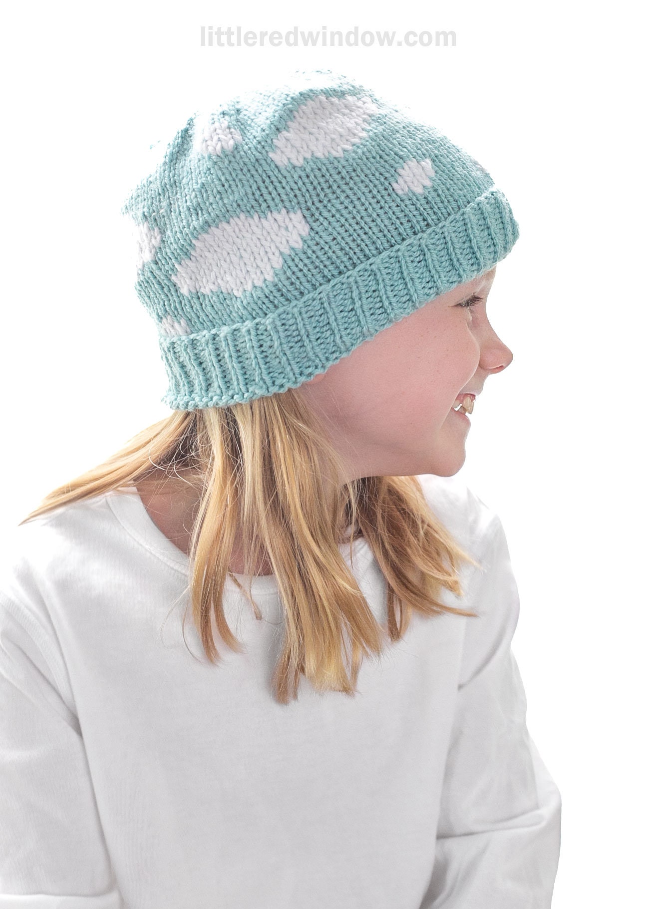 Blue Sky Hat Knitting Pattern / Cloud Hat Knitting Pattern / Cloud ...