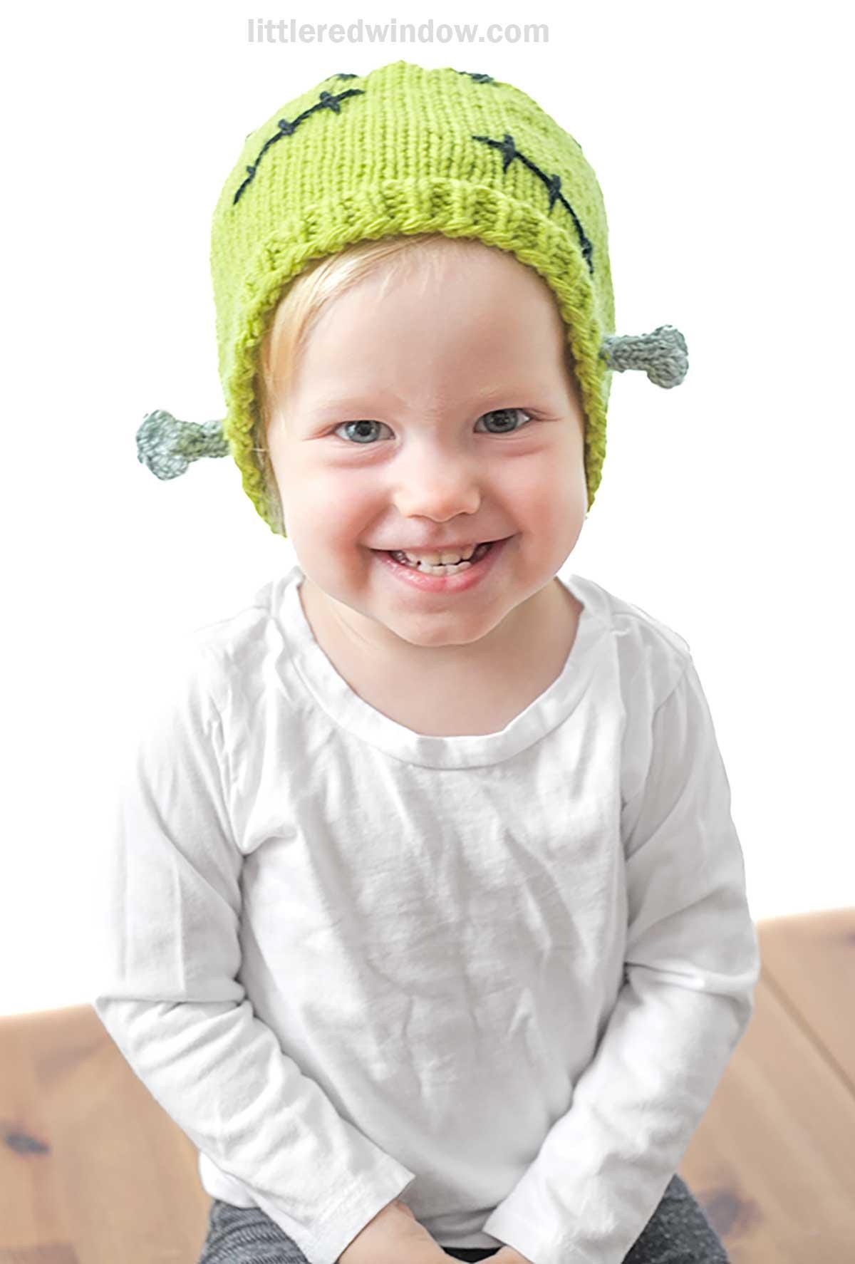 Frankenstein Hat KNITTING PATTERN / Monster Hat Pattern / Frankenstein ...