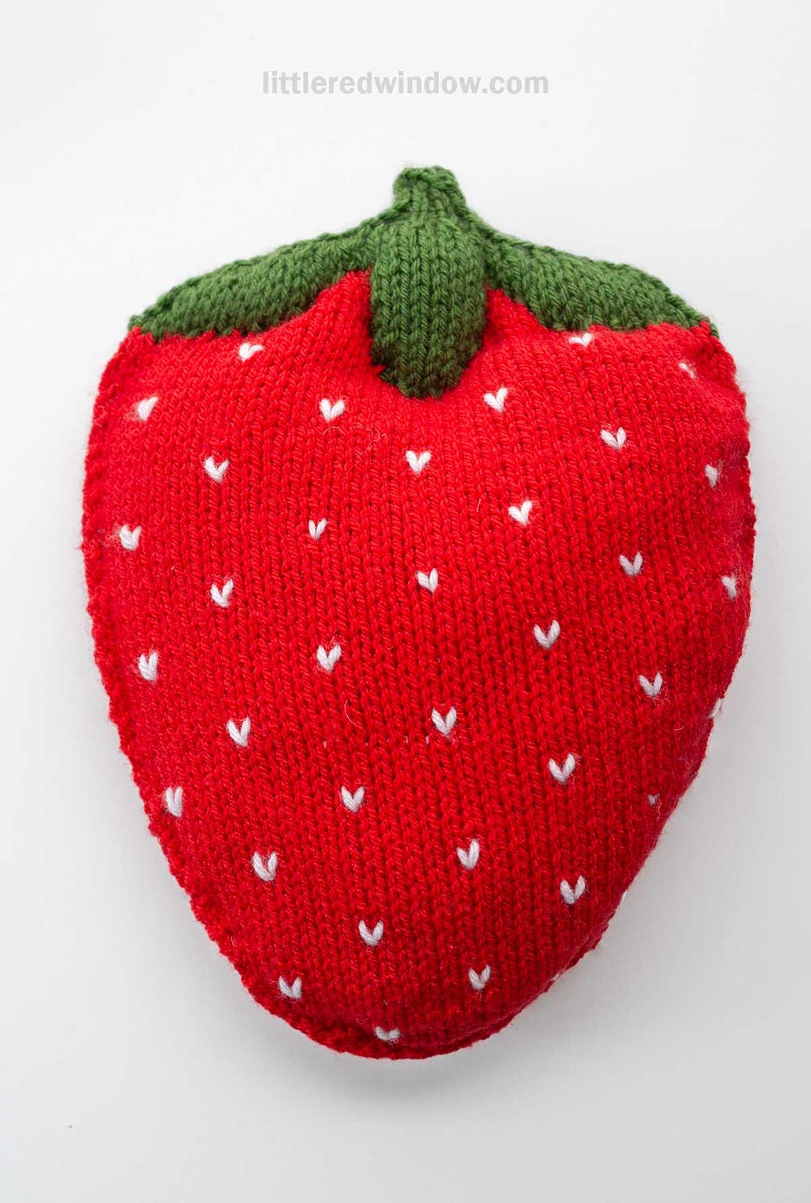 Big Strawberry KNITTING PATTERN / Strawberry Pattern / Knit Strawberry ...