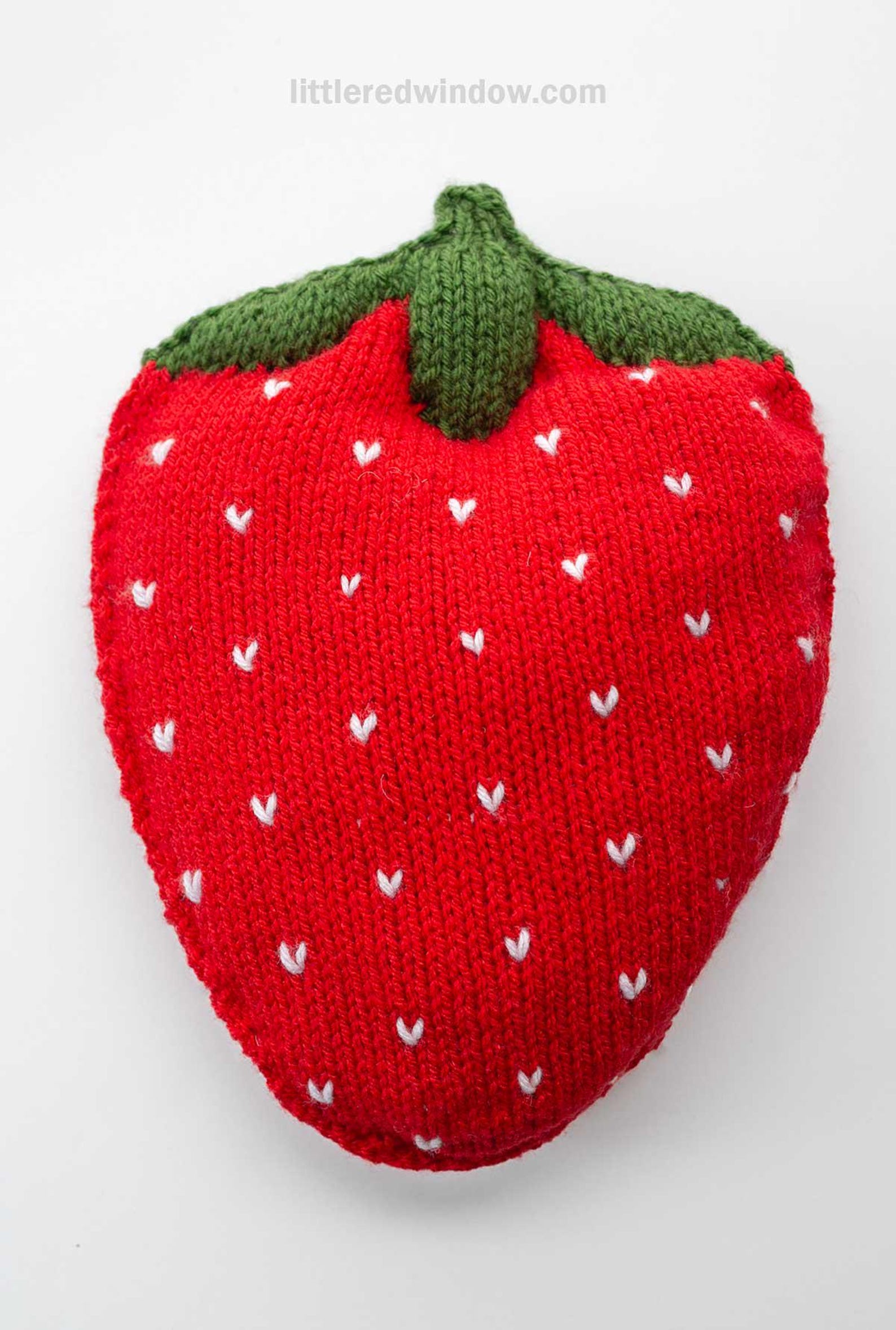 Big Strawberry KNITTING PATTERN / Strawberry Pattern / Knit Strawberry ...
