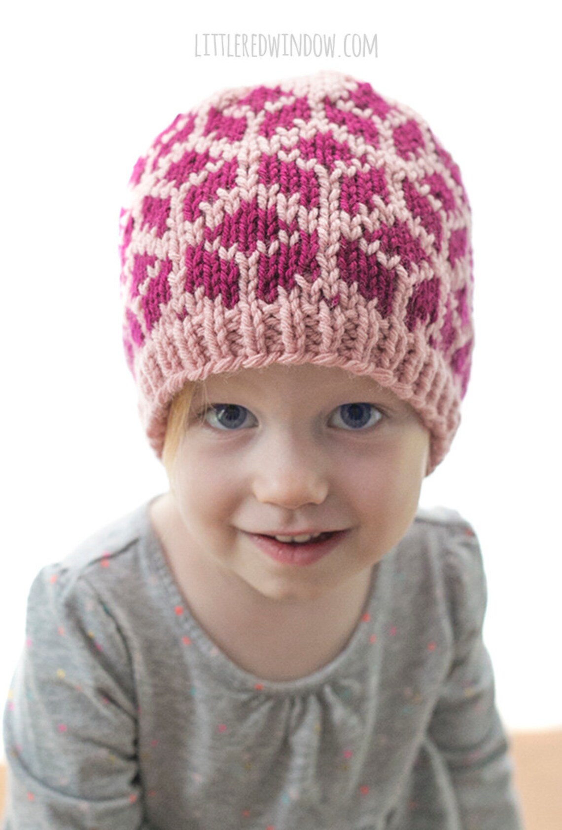 Tumbling Blocks Hat KNITTING PATTERN / Colorful Baby Hat / Geometric ...