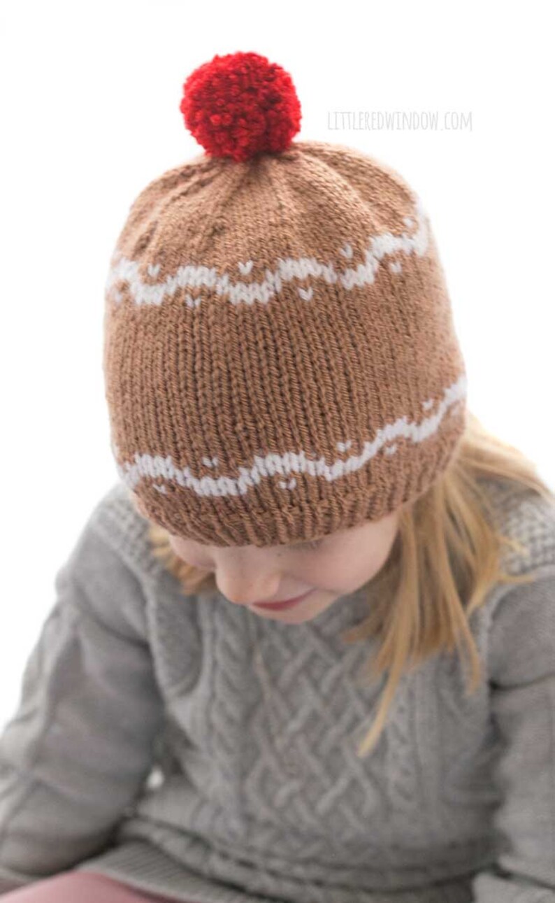 Gingerbread Hat KNITTING PATTERN / Gingerbread Pattern / Christmas Hat ...