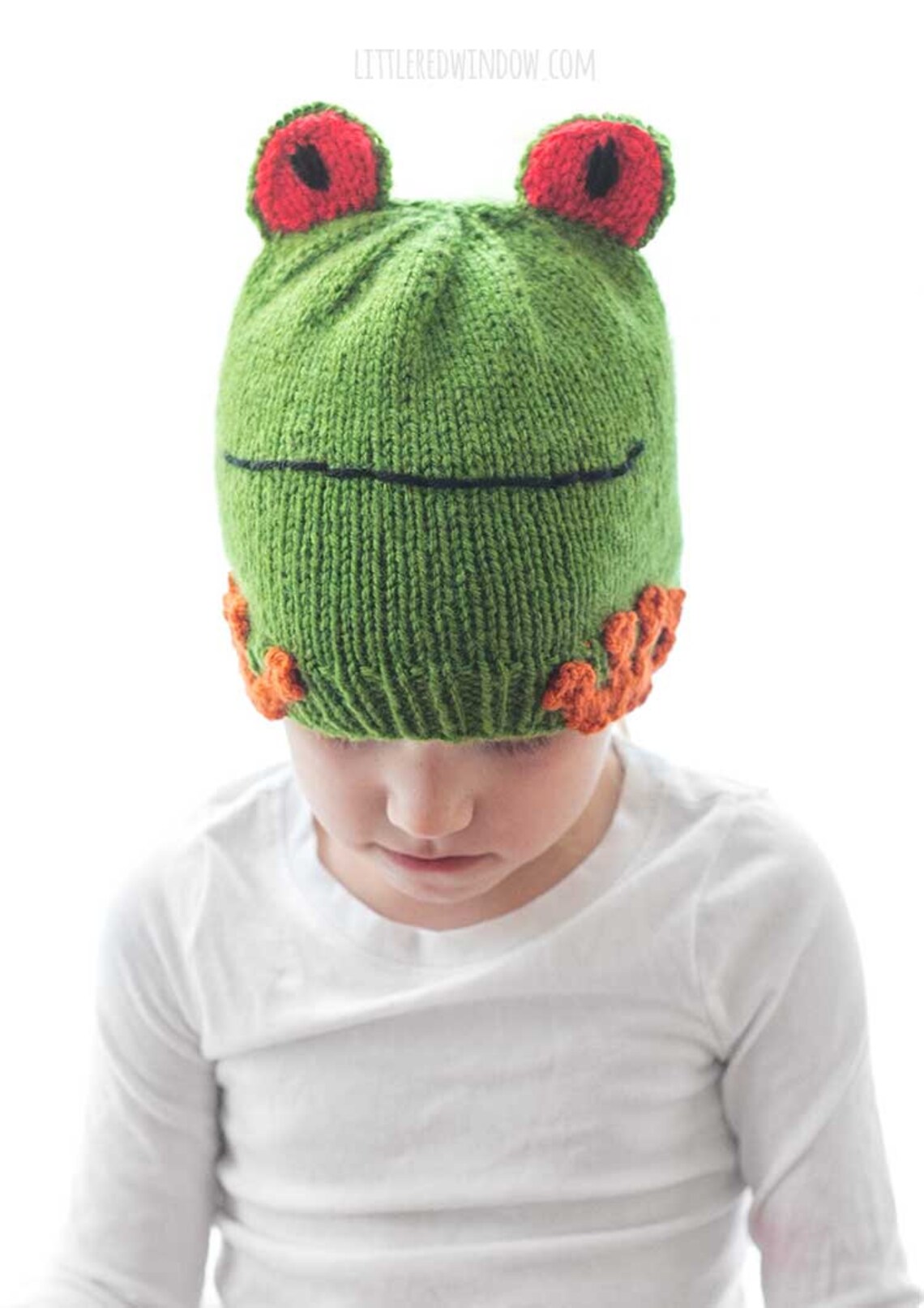 Red Eyed Tree Frog Hat KNITTING PATTERN / Frog Hat Pattern / Tree Frog ...