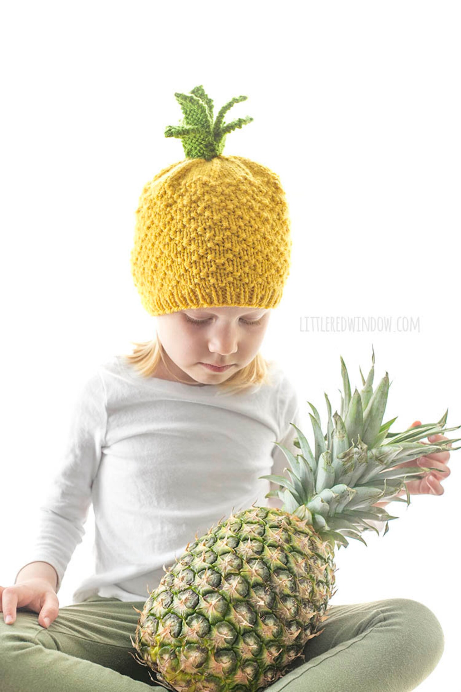 Pineapple Hat KNITTING PATTERN / Knit Pineapple Hat Pattern / - Etsy