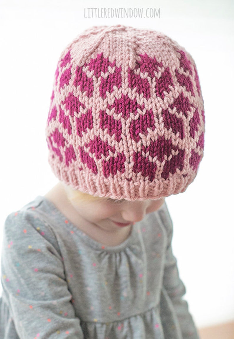 Tumbling Blocks Hat KNITTING PATTERN / Colorful Baby Hat / Geometric ...