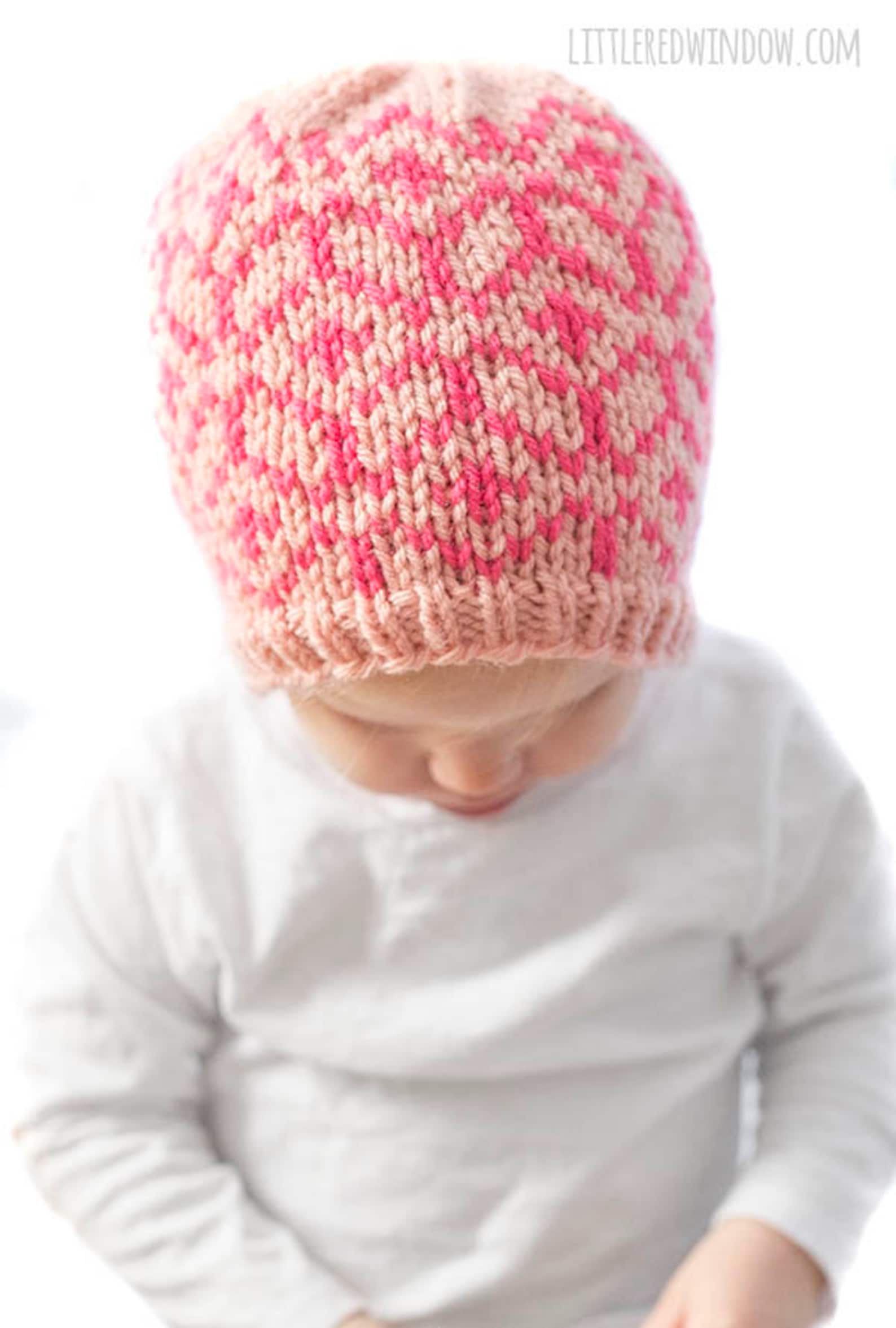 Diamond Geo Hat KNITTING PATTERN / Colorful Baby Hat / - Etsy