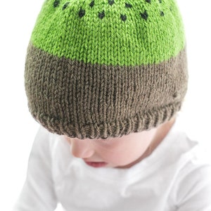 Kiwi Hat KNITTING PATTERN / Knit Kiwi Hat Pattern / Summer Knit Hat ...