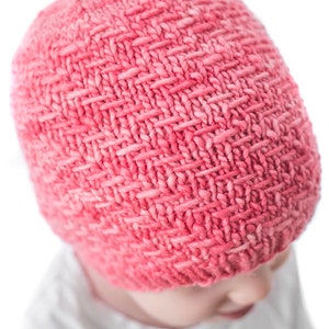 Diagonal Weave Hat KNITTING PATTERN / Slip Stitch Pattern / Easy Baby ...