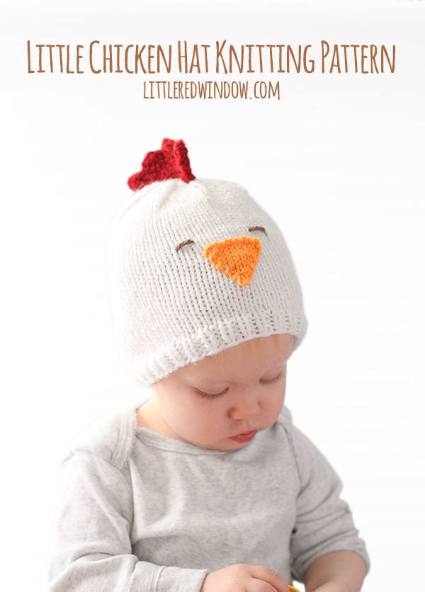 Baby Chicken Hat KNITTING PATTERN / Knitted Chicken / Chicken Pattern ...