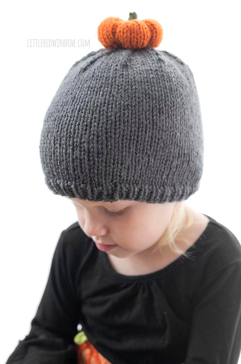 Mini Pumpkin Hat KNITTING PATTERN / Baby Pumpkin Hat Pattern / Knit ...