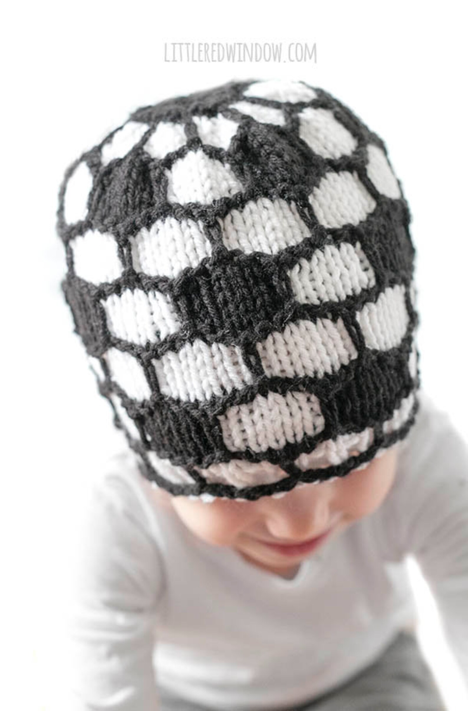 Soccer Ball Hat KNITTING PATTERN / Soccer Ball Pattern / Baby Soccer ...