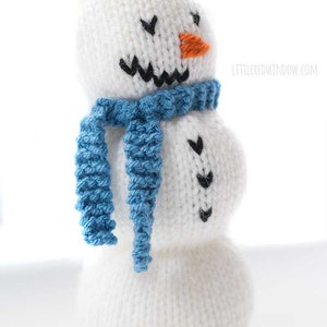 Sweet Snowman KNITTING PATTERN / Knit Snowman Pattern / Snowman Home ...