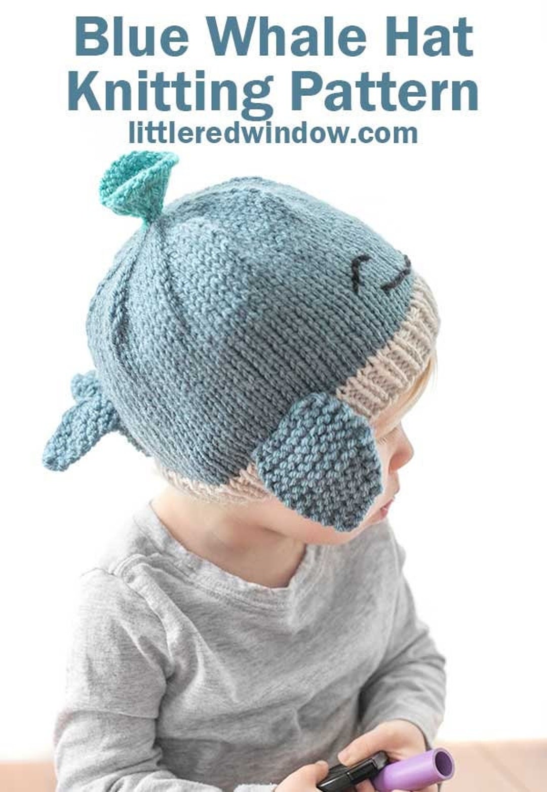 Blue Whale Hat KNITTING PATTERN / Whale Pattern / Whale Hat Pattern ...