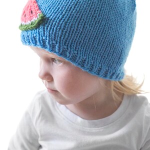 Watermelon Slice Hat KNITTING PATTERN // Watermelon Hat Pattern ...