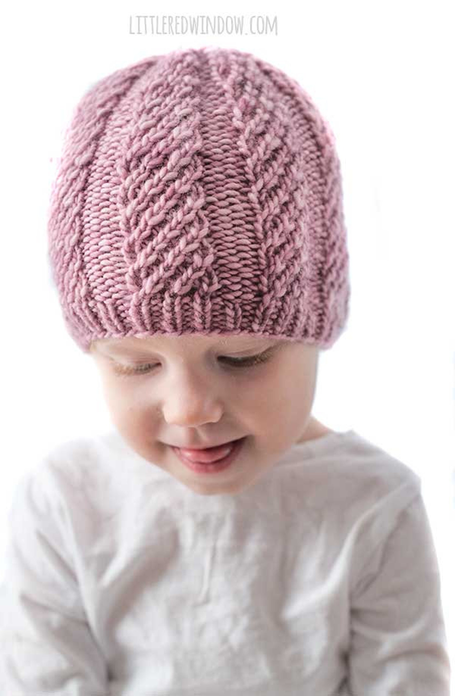 Twisted Rib Hat KNITTING PATTERN / Ribbed Hat Pattern / Ribbed - Etsy